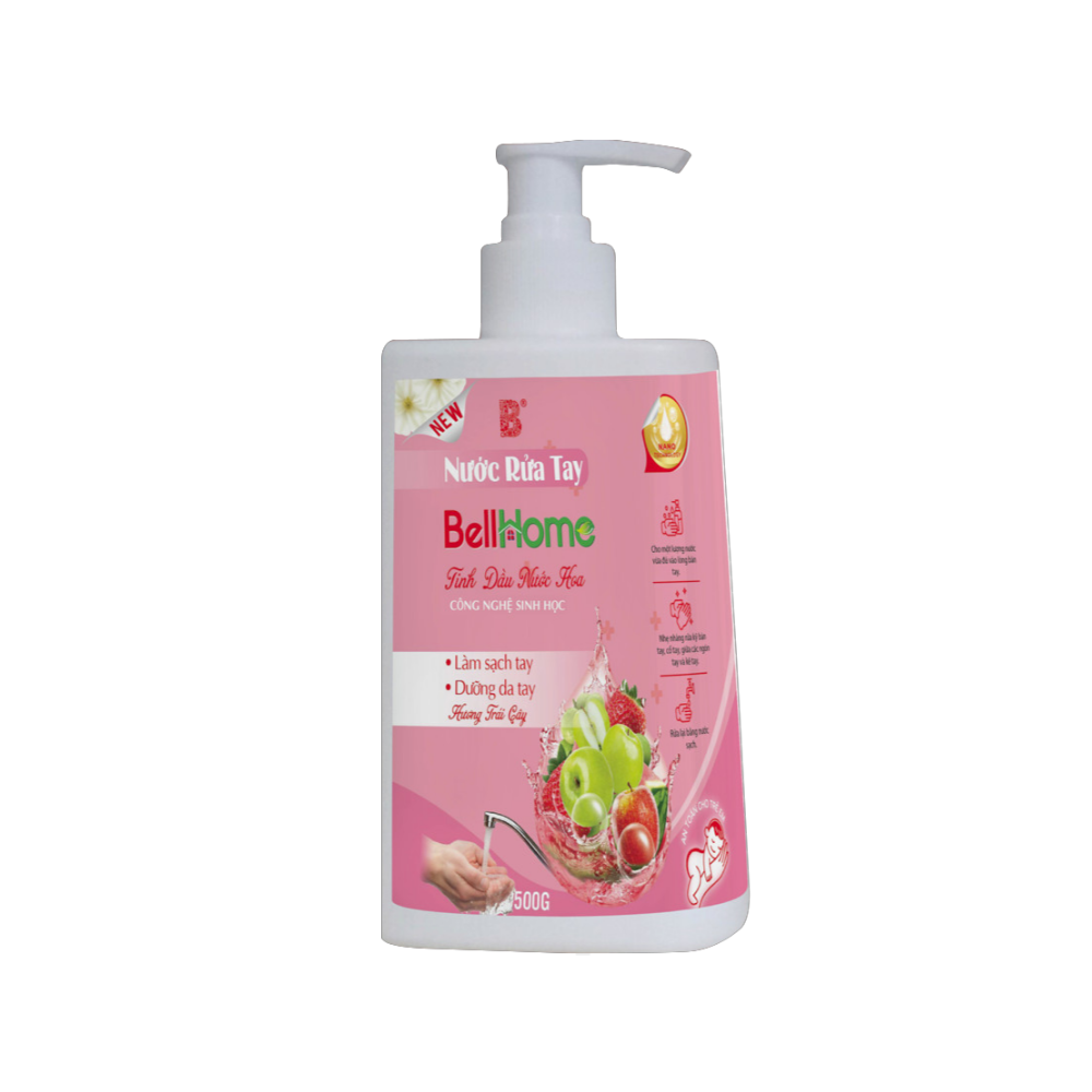 Nước Rửa Tay Công Nghệ Sinh Học Bell Home Hương Trái Cây 500ML